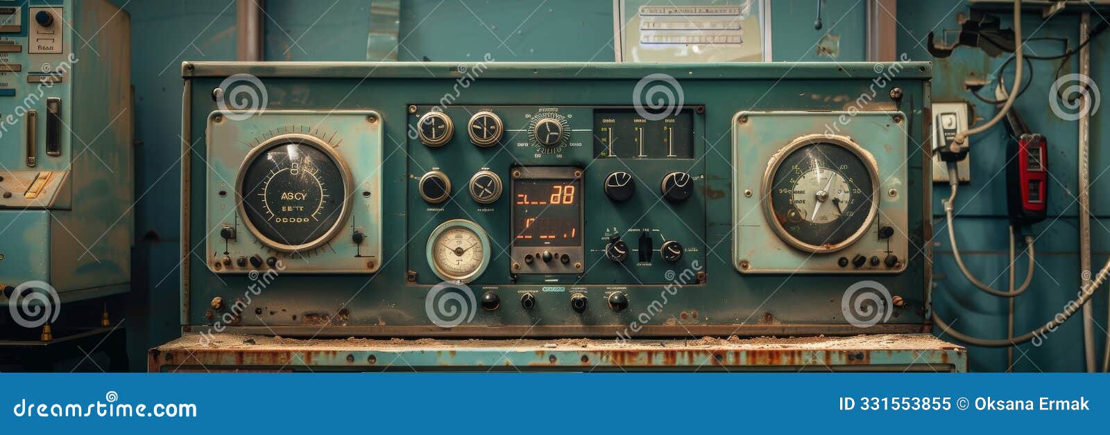 Vintage Oscilloscope, Retro Electrical Device, Generative AI ...