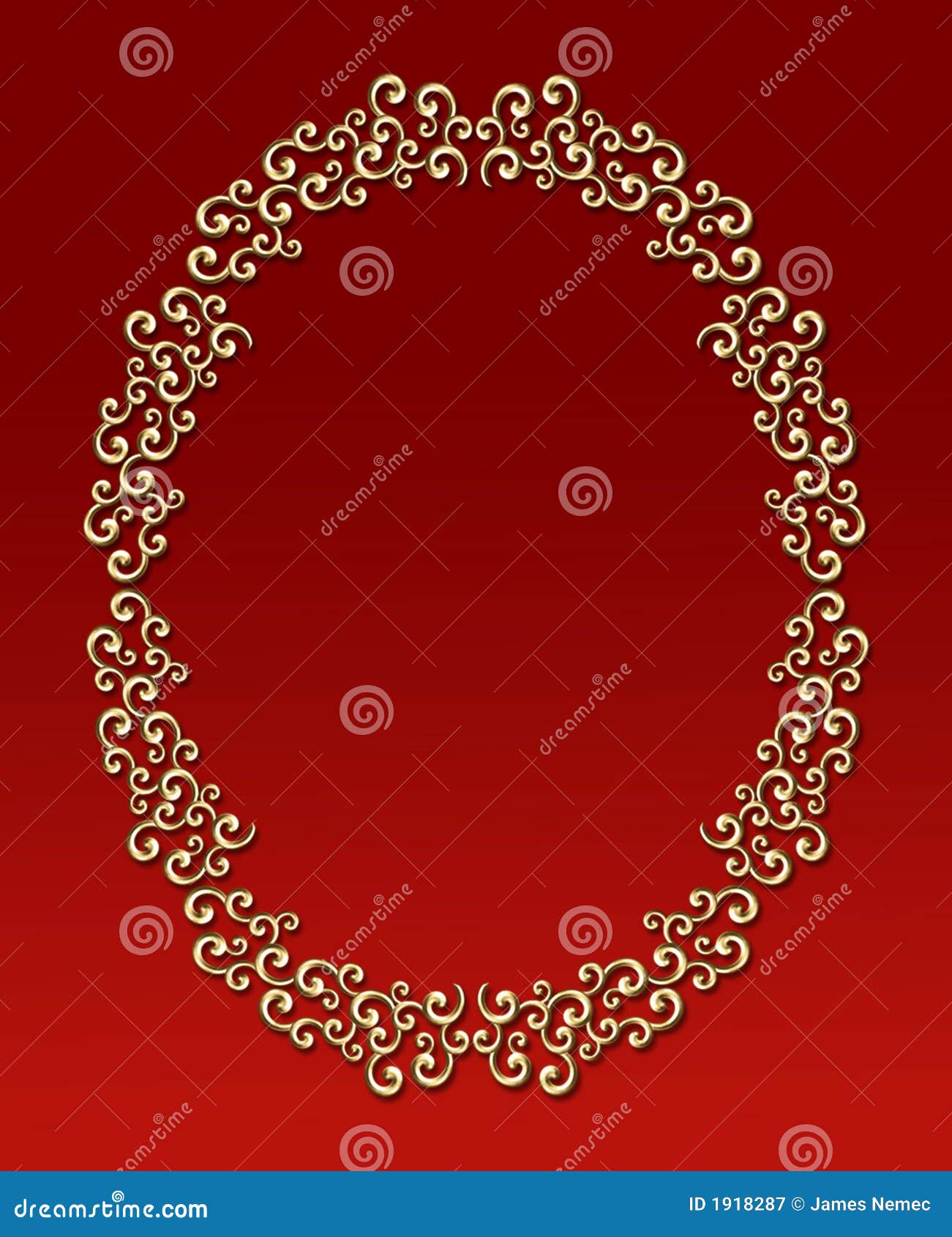 Vintage Oval Swirl Frame stock illustration. Illustration of ...