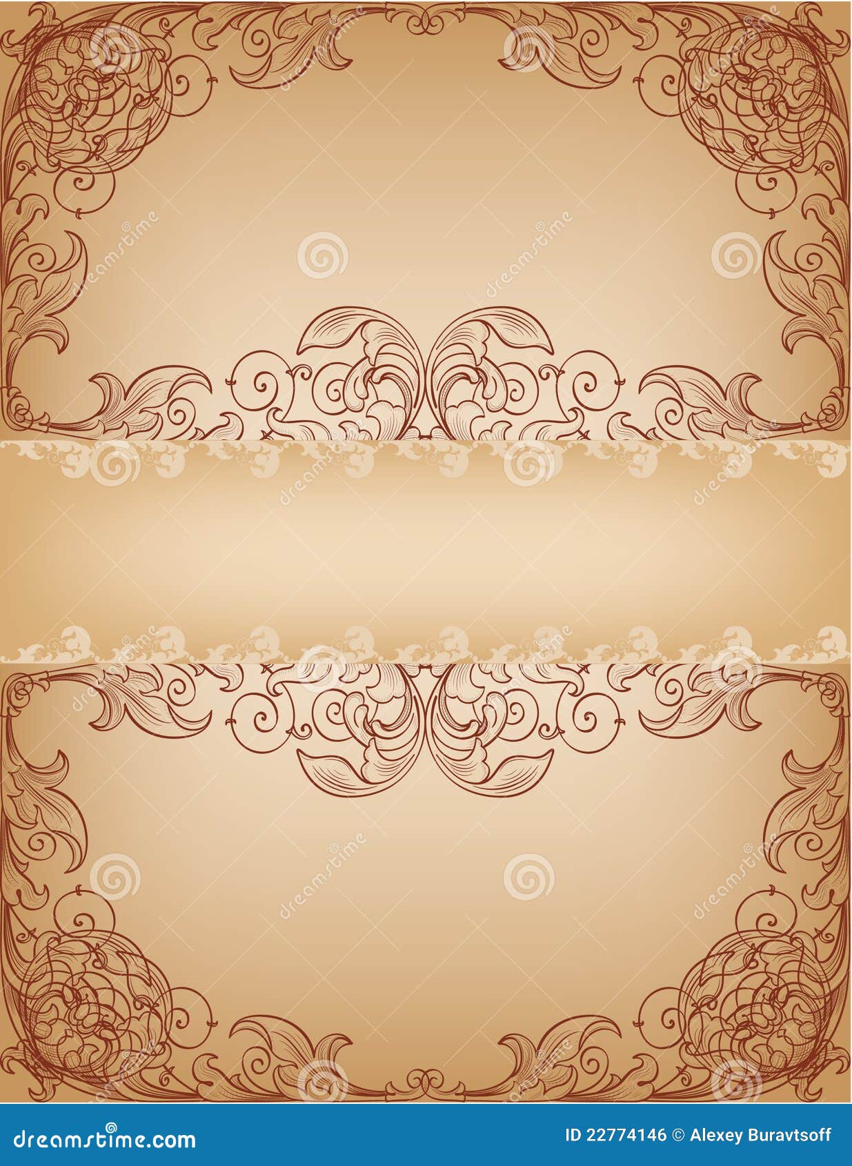 The vintage page stock vector. Illustration of burgundy - 22774146