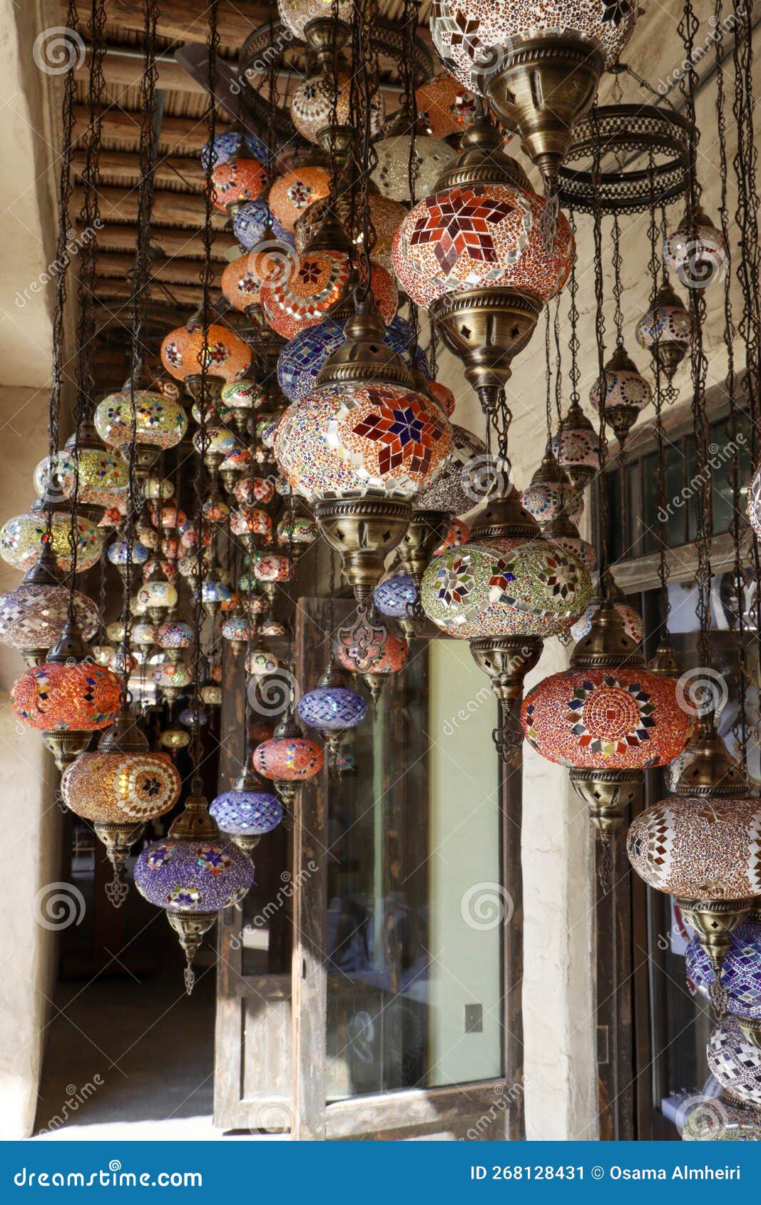 Cealing lights stock image. Image of painted, building - 268128431