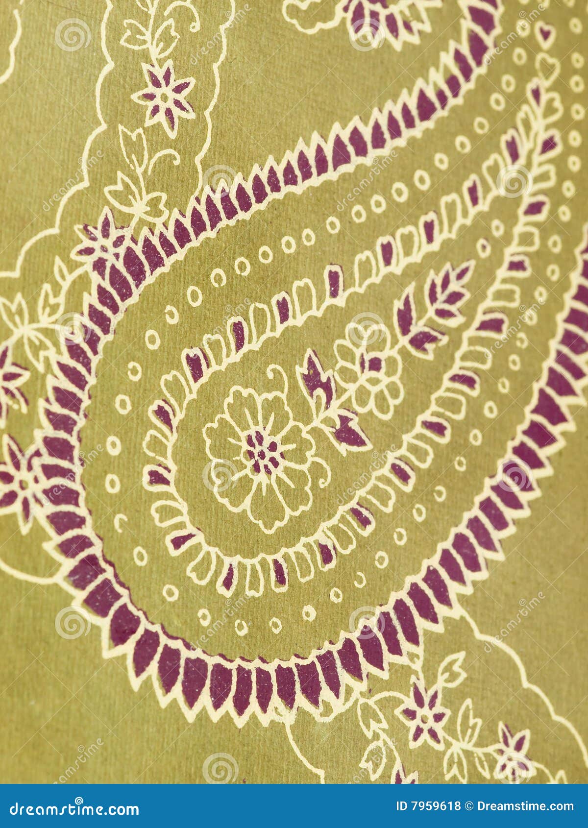 Vintage Paisley design stock photo. Image of purple, color - 7959618