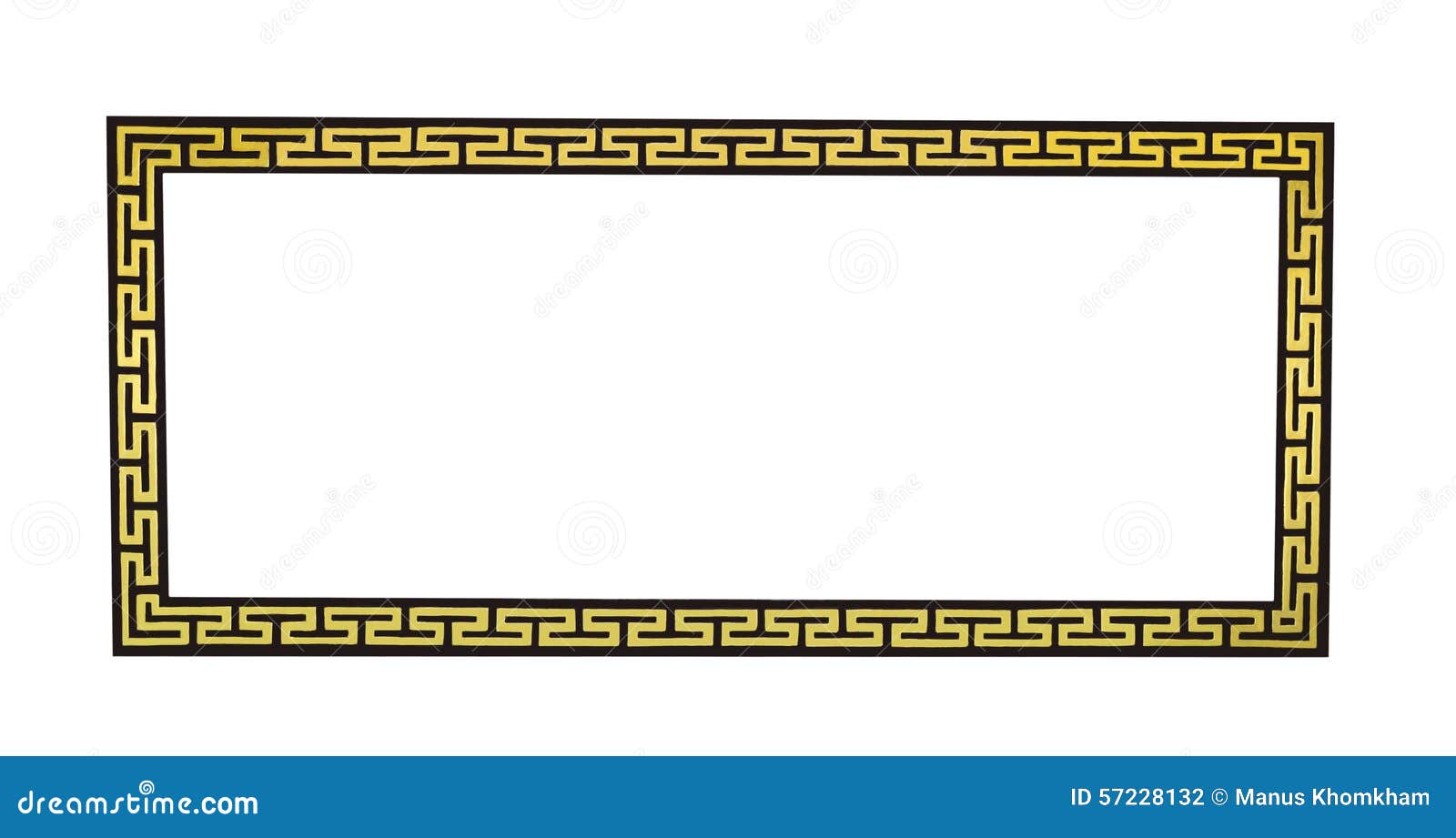 Vintage Panoramic Wooden Chinese Frame Stock Photo - Image of grunge ...