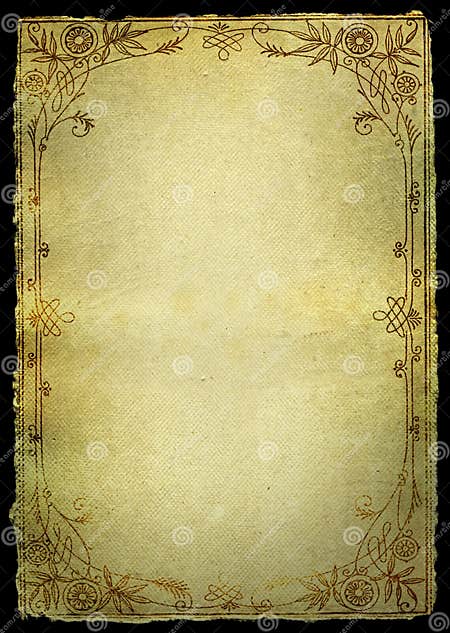 Vintage paper stock image. Image of brown, frame, detail - 5572147