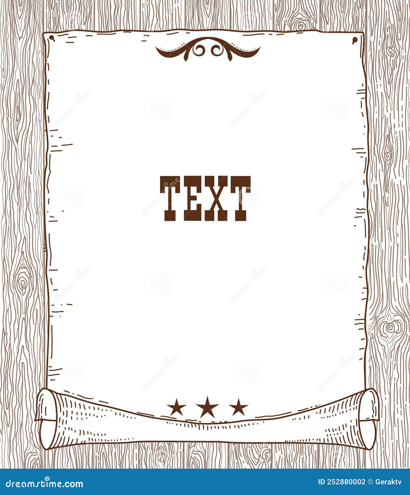 Vintage Paper Background for Text. Old Hand Drawn Paper Background on ...