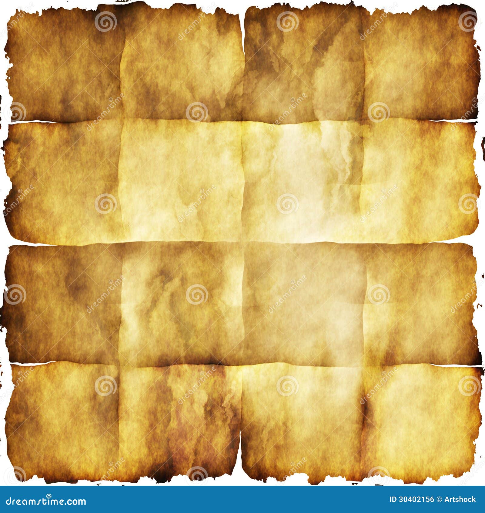 Vintage Paper with Burn Edges Stock Illustration - Illustration of ...