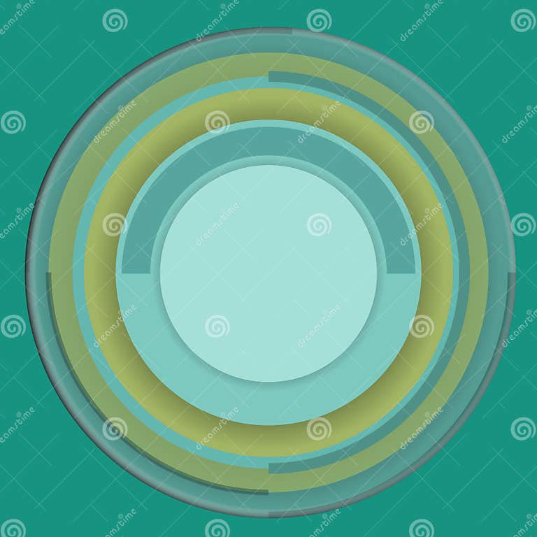 Vintage Paper Circle with Shadow Stock Illustration - Illustration of ...