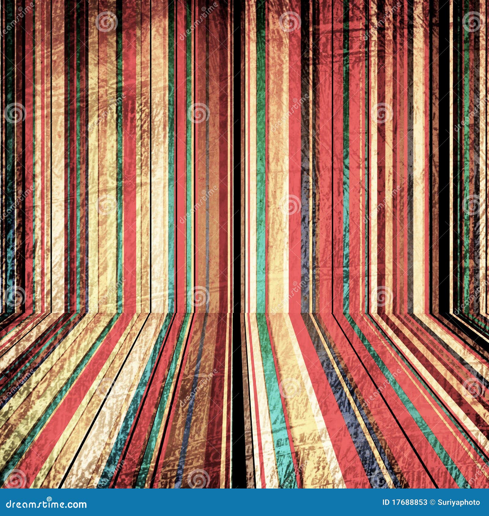 Vintage Paper with Color Striped Stock Illustration - Illustration of ...