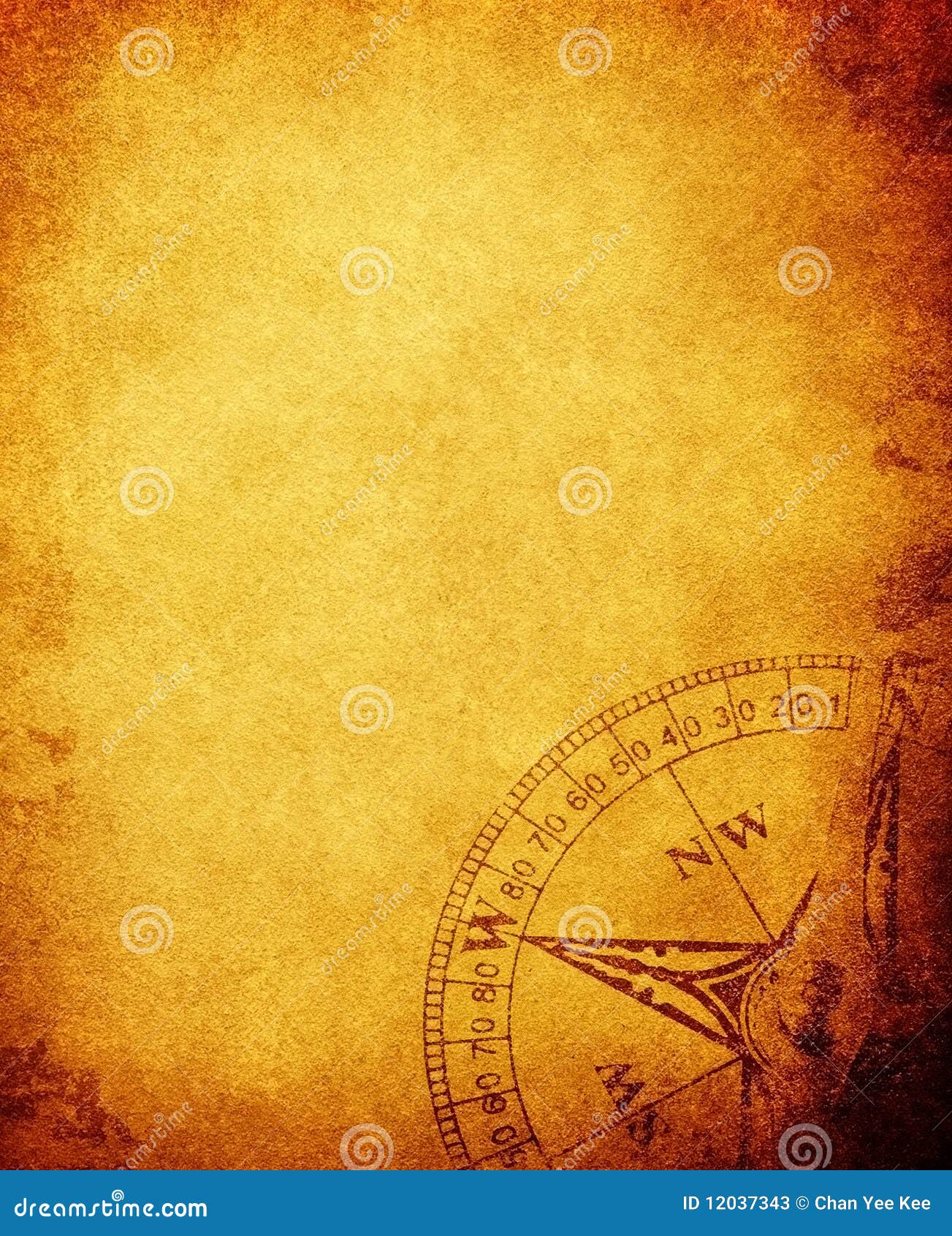 Vintage paper with compass stock illustration. Illustration of grunge ...