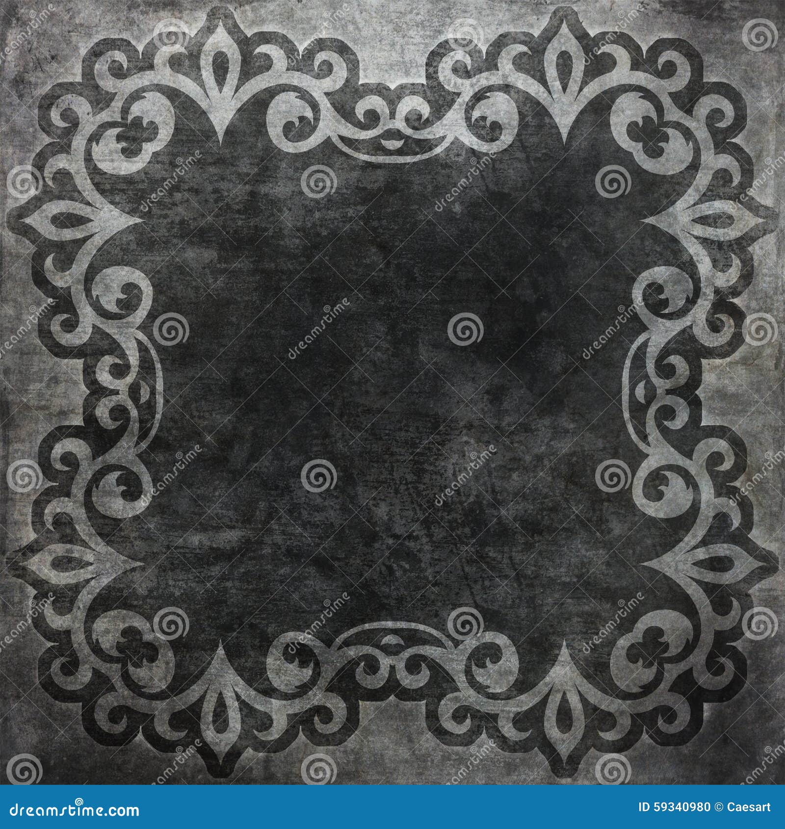 Vintage paper with frame stock illustration. Illustration of background ...