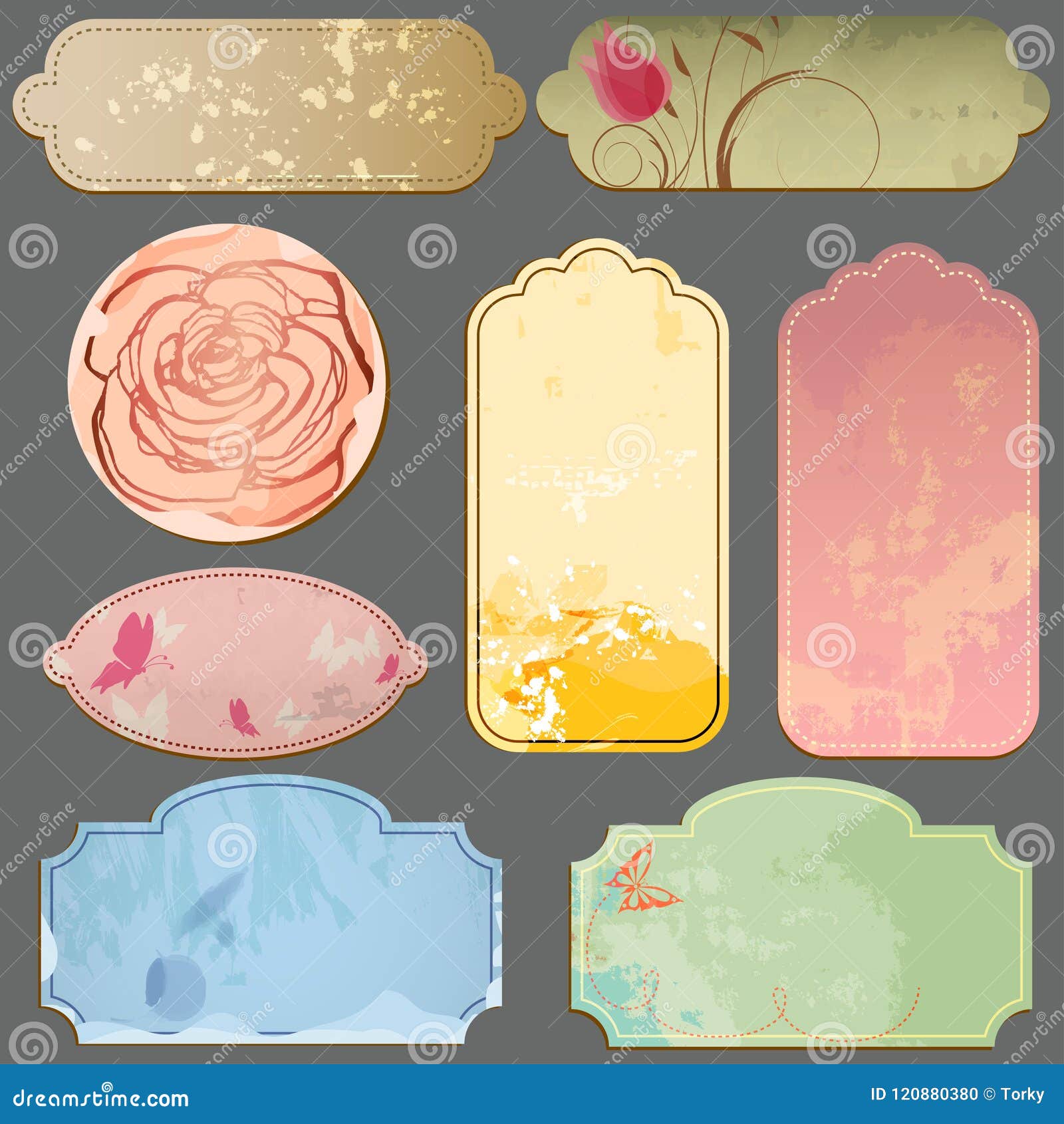 Old Paper Labels Royalty-Free Stock Photo | CartoonDealer.com #21801639