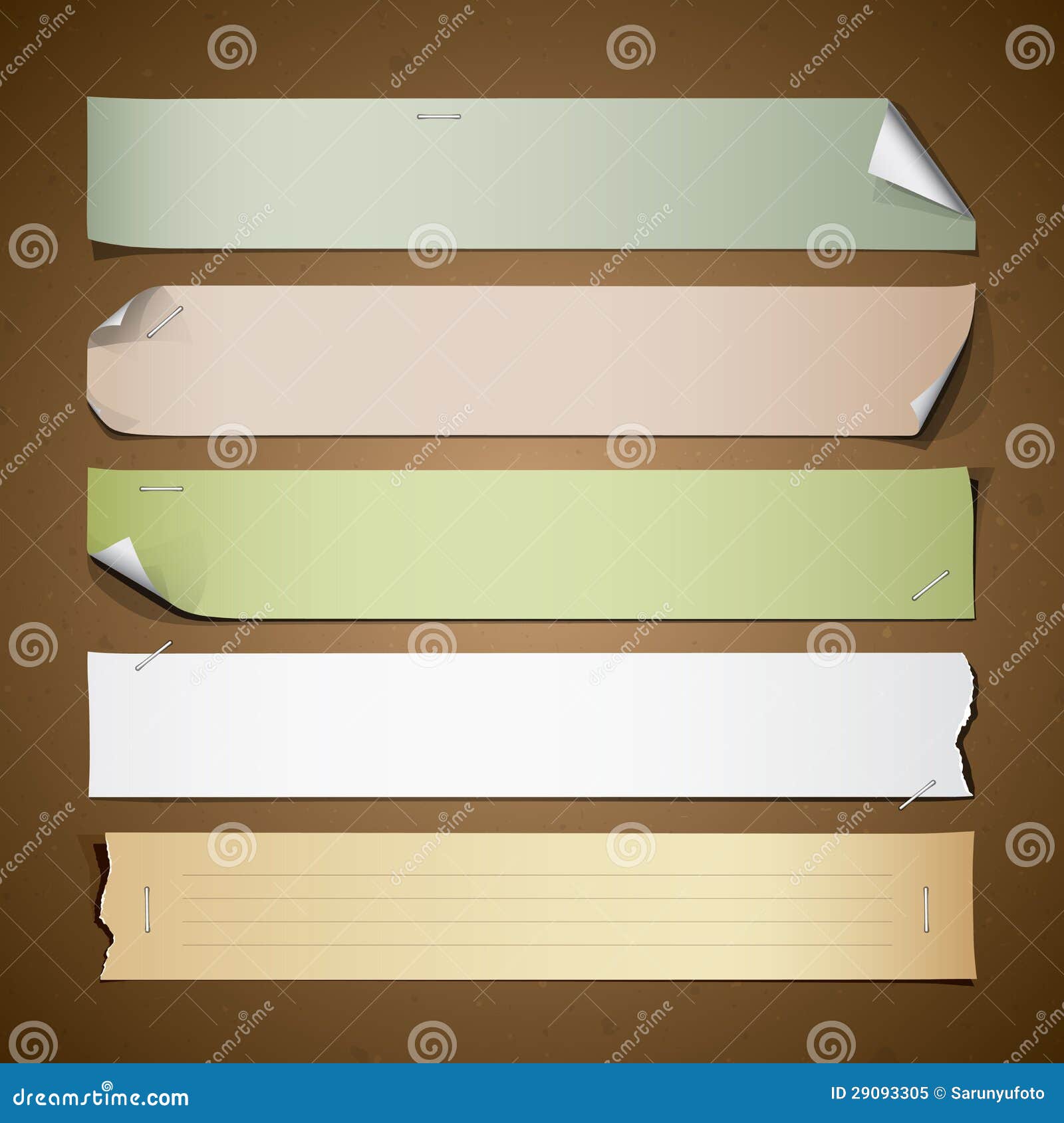 Vintage Paper Long Collections Design Stock Vector - Illustration of ...