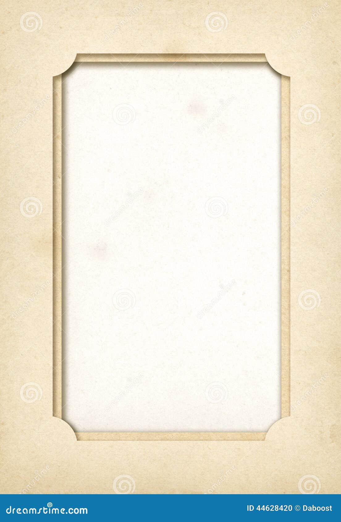 Vintage paper photo frame stock illustration. Illustration of cardboard ...