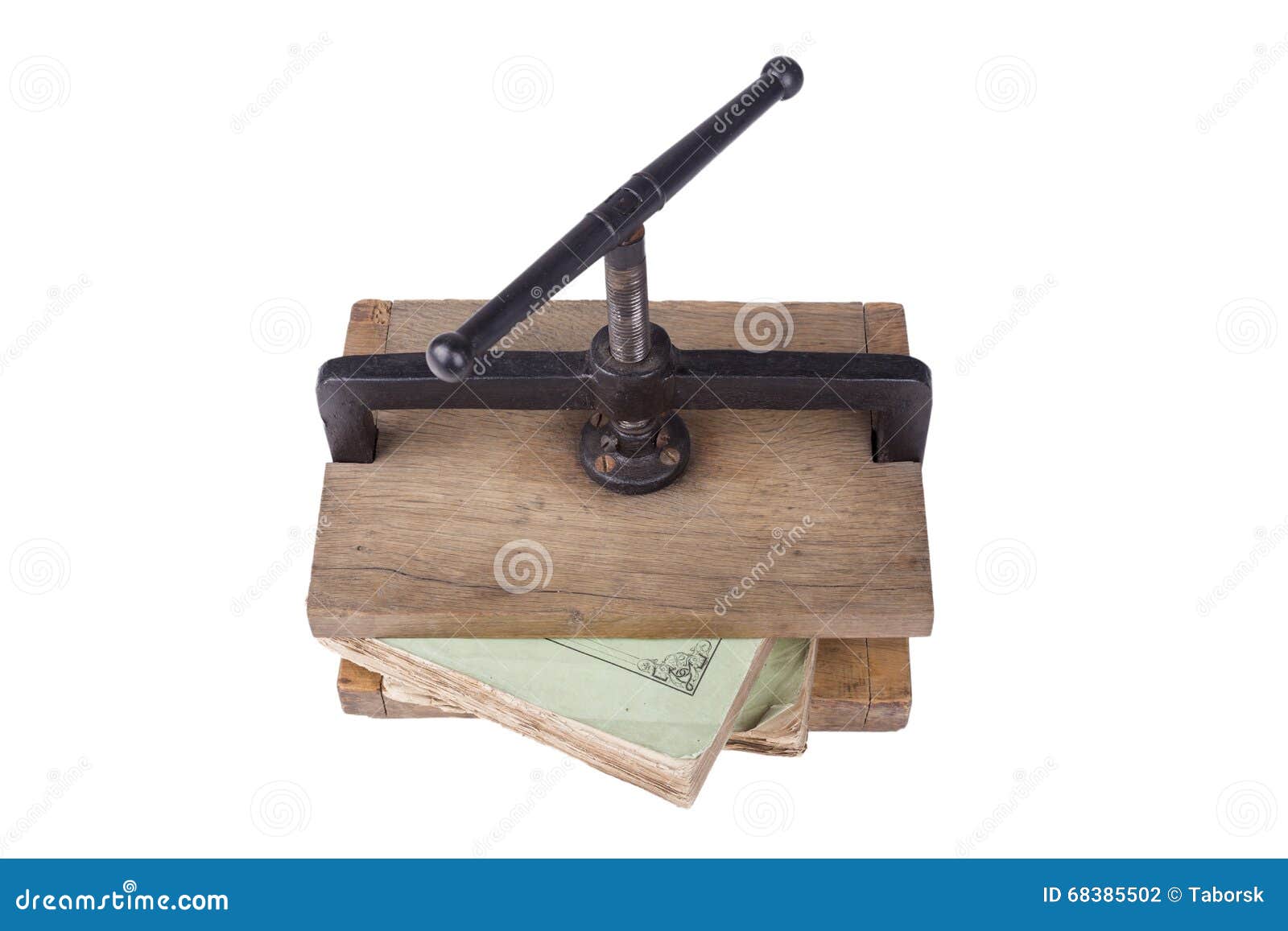 Vintage paper press stock photo. Image of craft, pushing - 68385502