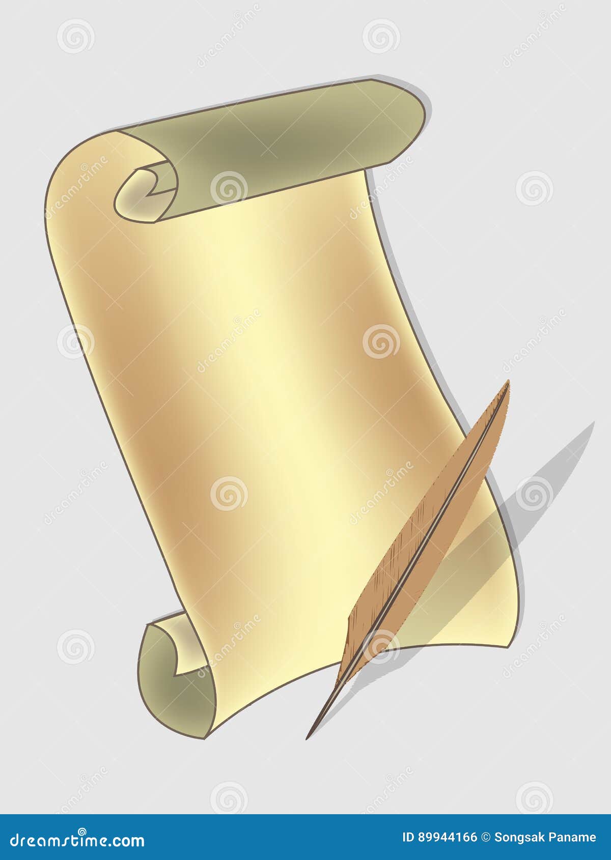 Old Paper With Quill & Ink Stock Photo | CartoonDealer.com #15770010