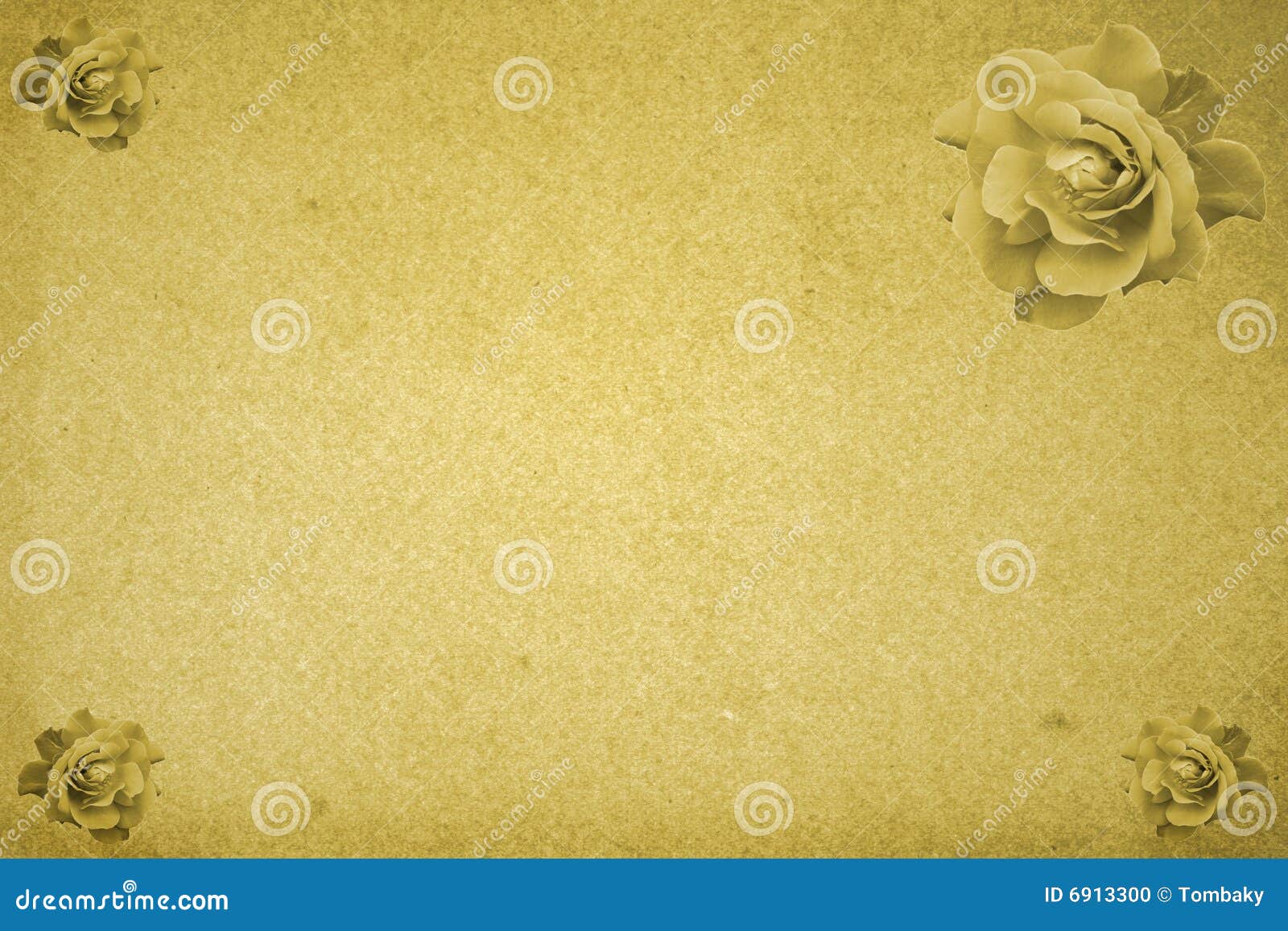 Vintage paper with rose stock illustration. Illustration of grunge ...