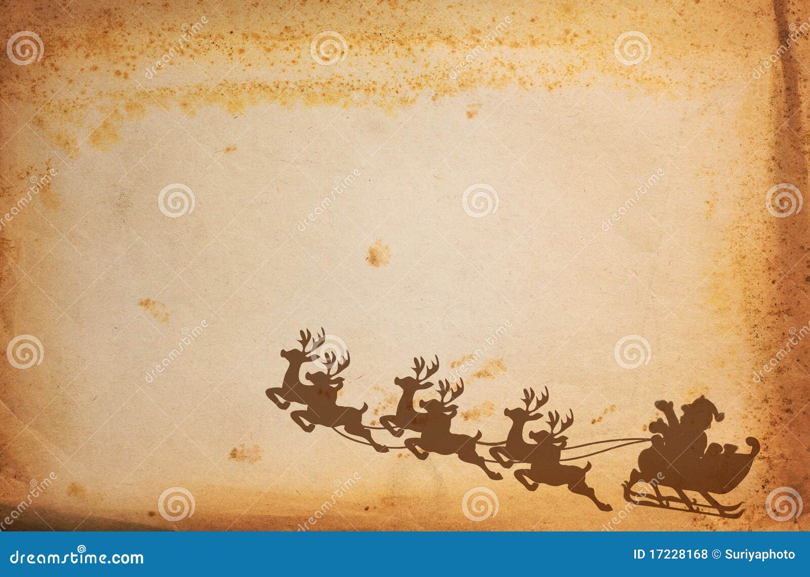 Vintage Paper and Santa Claus Stock Illustration - Illustration of ...