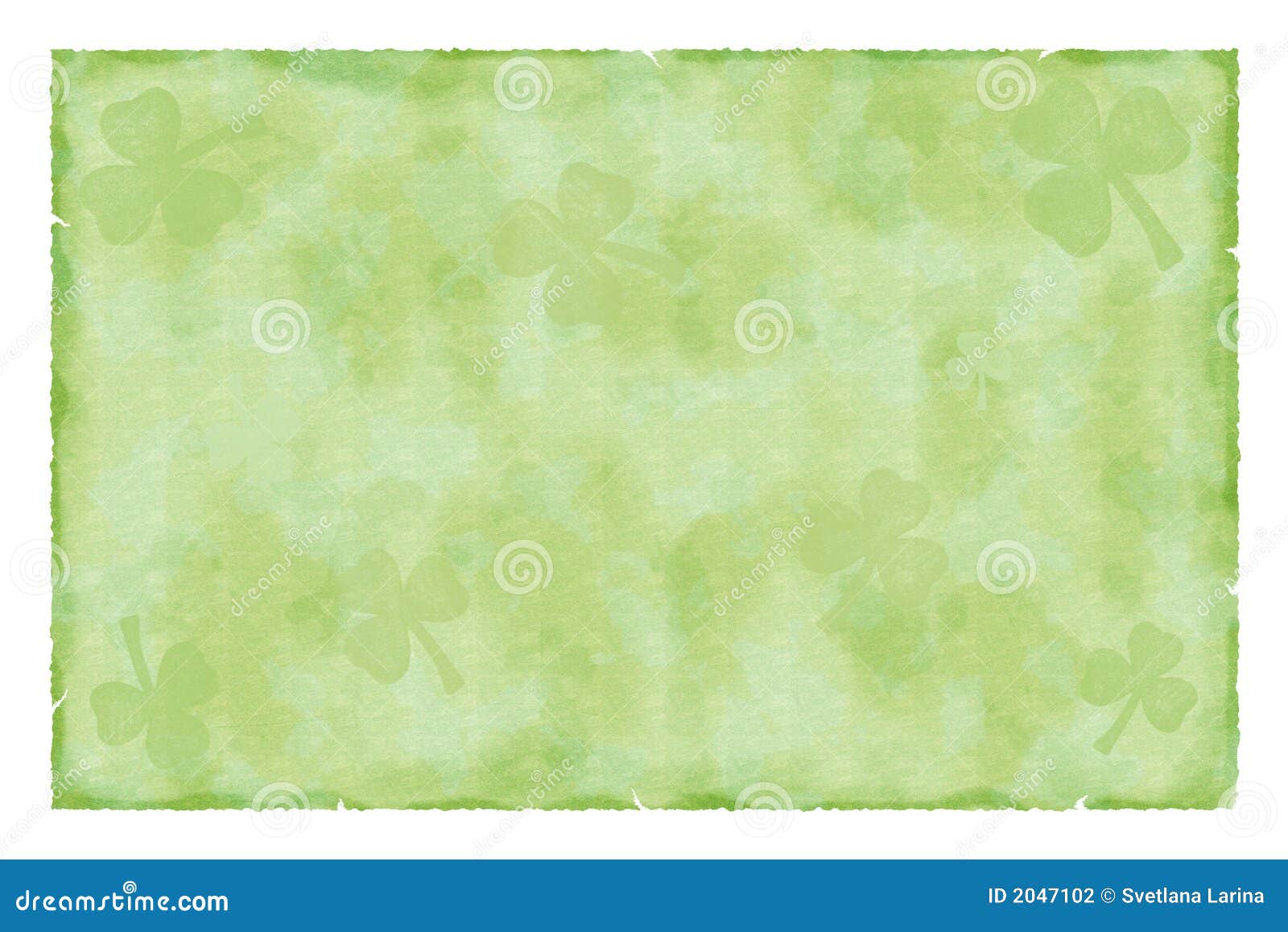 Vintage Paper with Shamrock Leaves Stock Illustration - Illustration of ...