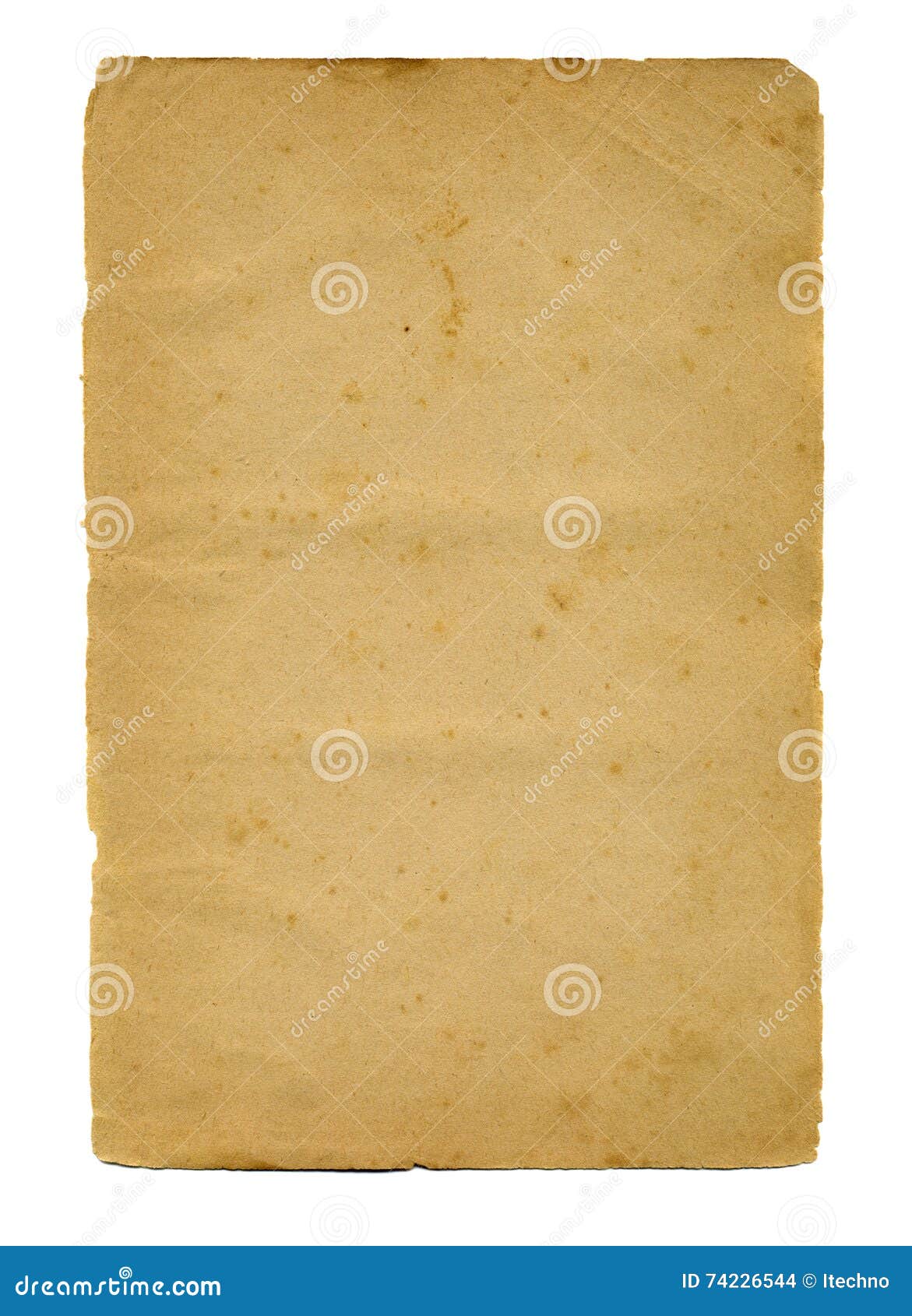 Vintage paper sheet stock photo. Image of ancient, paper - 74226544