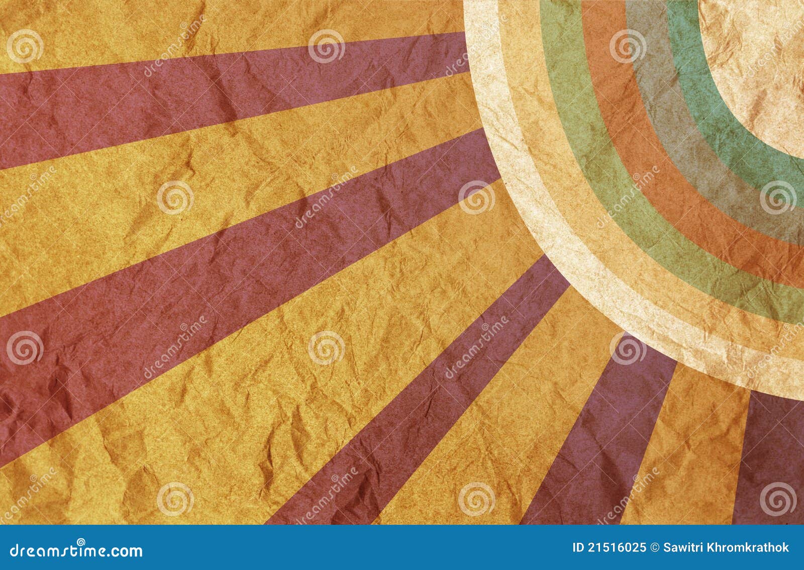 Vintage Paper with Sunburst. Stock Illustration - Illustration of ...