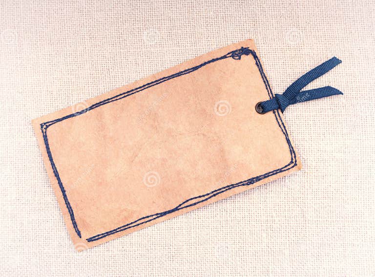 A vintage paper tag stock photo. Image of scrapbook, aged - 28513036
