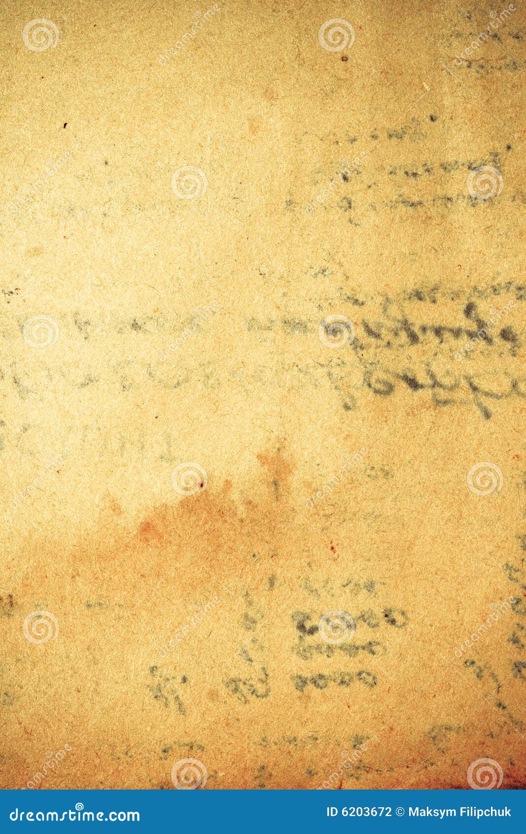 Vintage Paper with Text Imprint Stock Photo - Image of retro, element ...