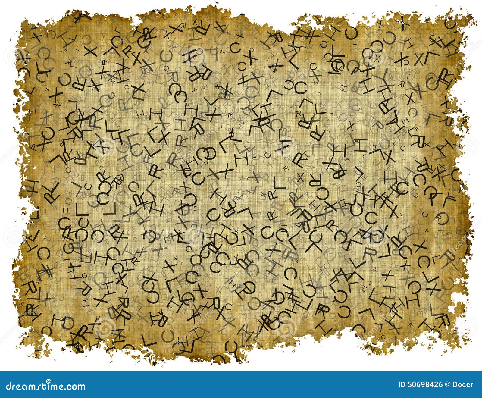 Vintage Paper Texture With Text On White Backgrounds Stock Photo ...