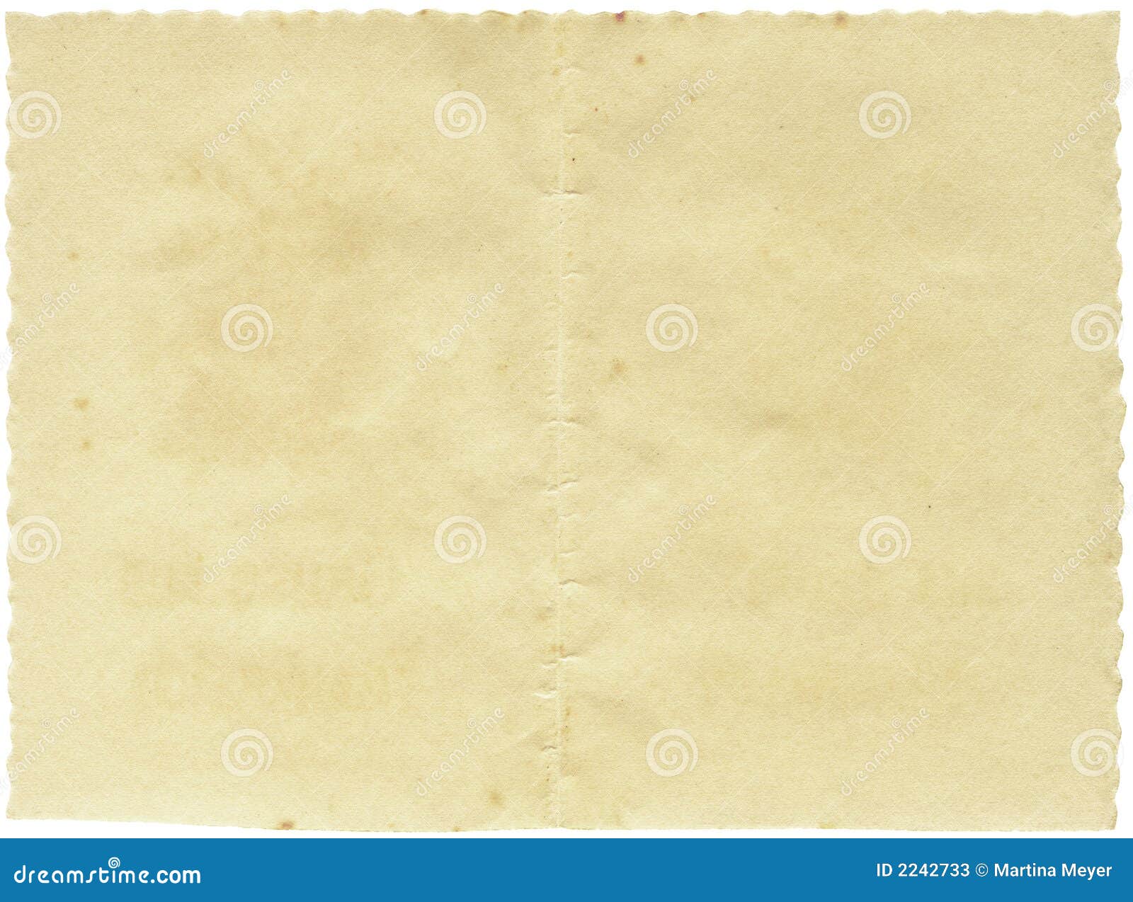 Vintage Paper with Wavy Edges Stock Image - Image of copyspace, retro ...