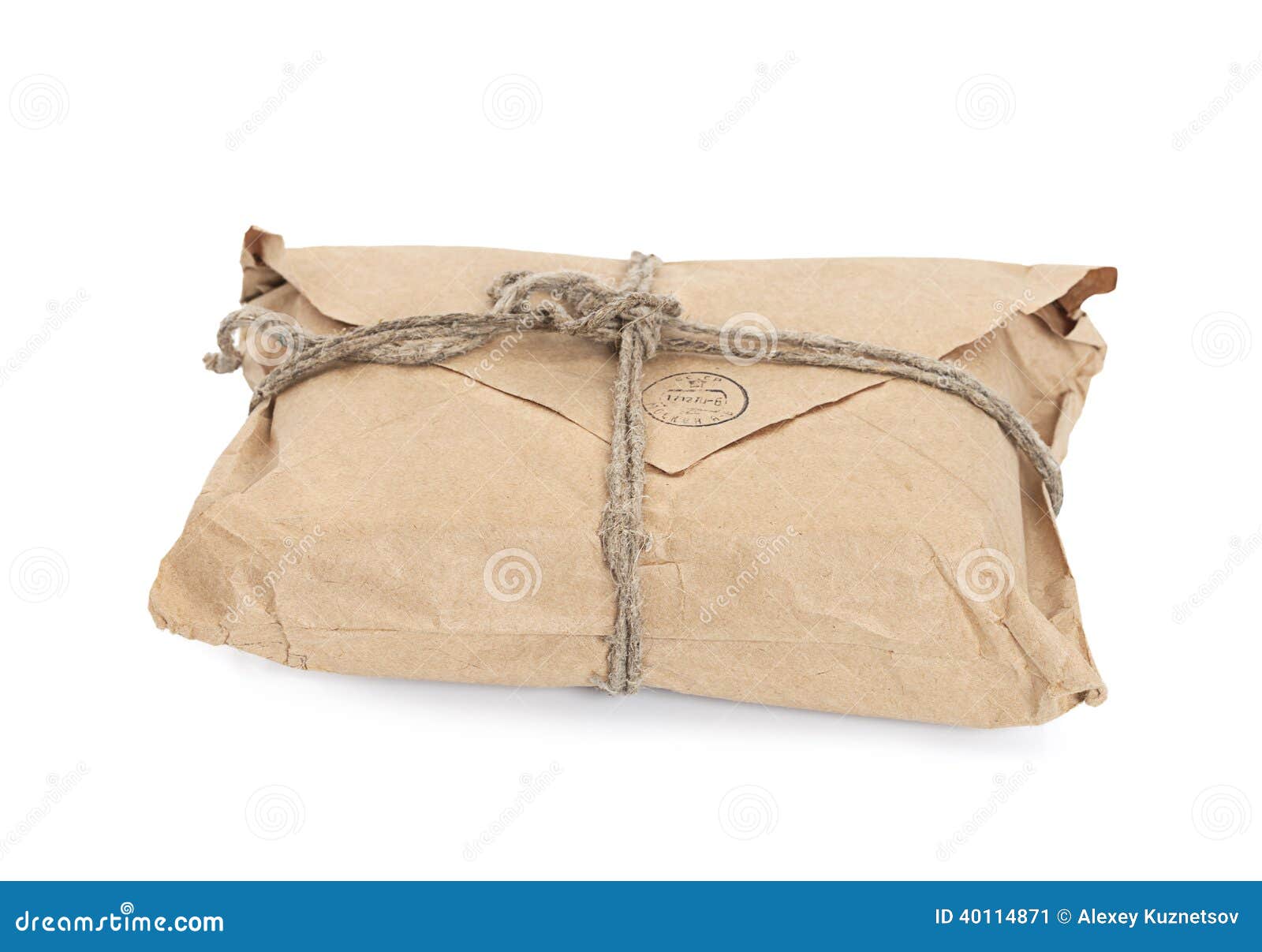 Vintage parcel stock image. Image of letter, studio, brown - 40114871