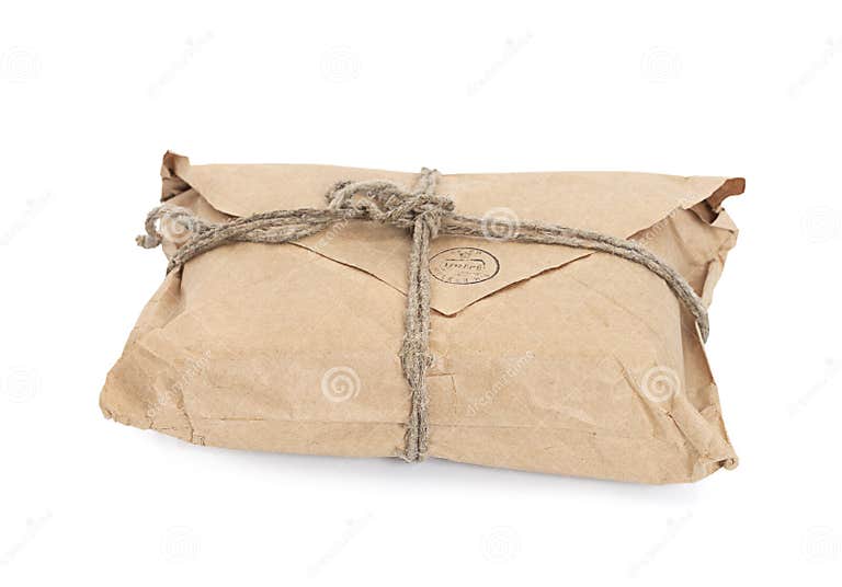 Vintage parcel stock image. Image of letter, studio, brown - 40114871