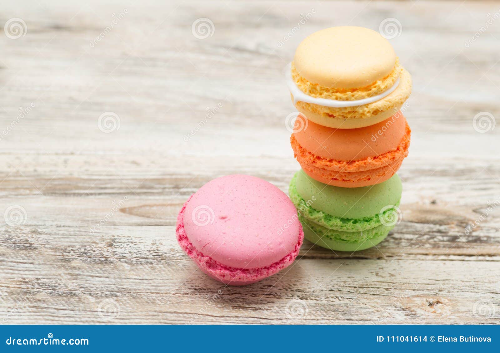 Vintage Pastel Colored French Macaroons Stock Photo - Image of almond ...