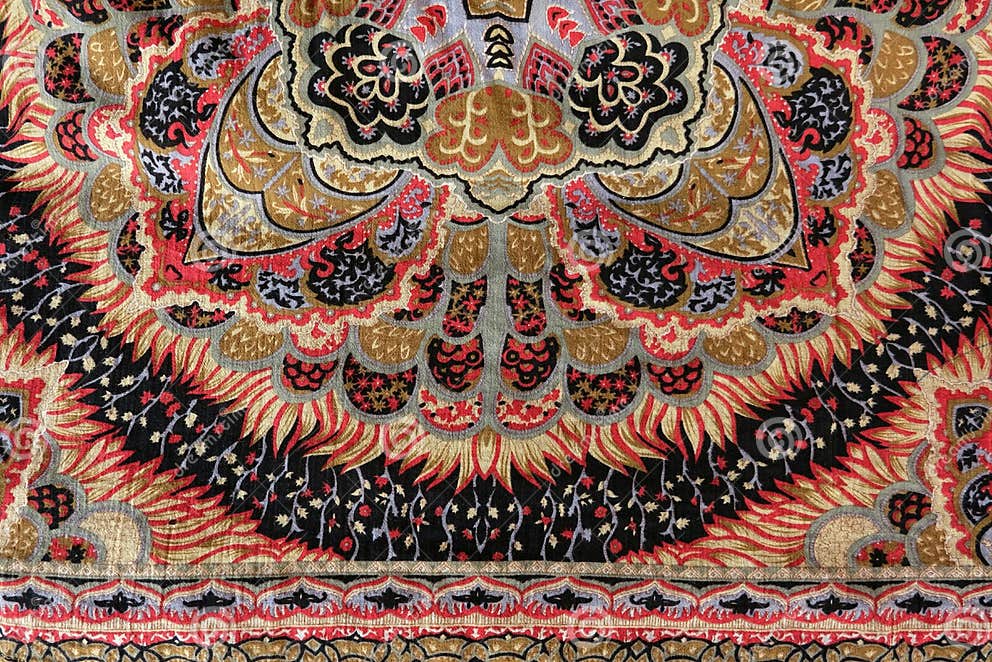 Vintage Gypsy Pattern Design Fabric Stock Image - Image of background ...