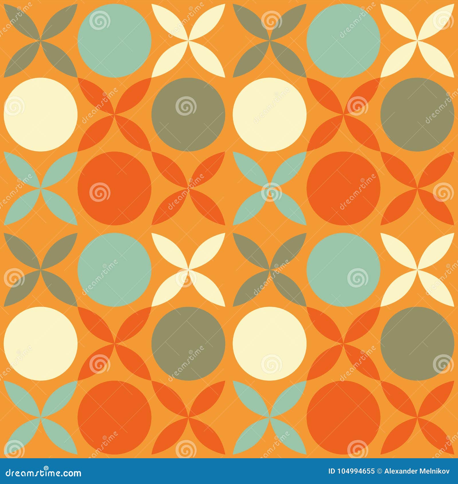 Vintage Pattern of Geometric Shapes Stock Vector - Illustration of ...