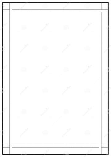 Vector Page Border A4 Design for Project Stock Vector - Illustration of ...