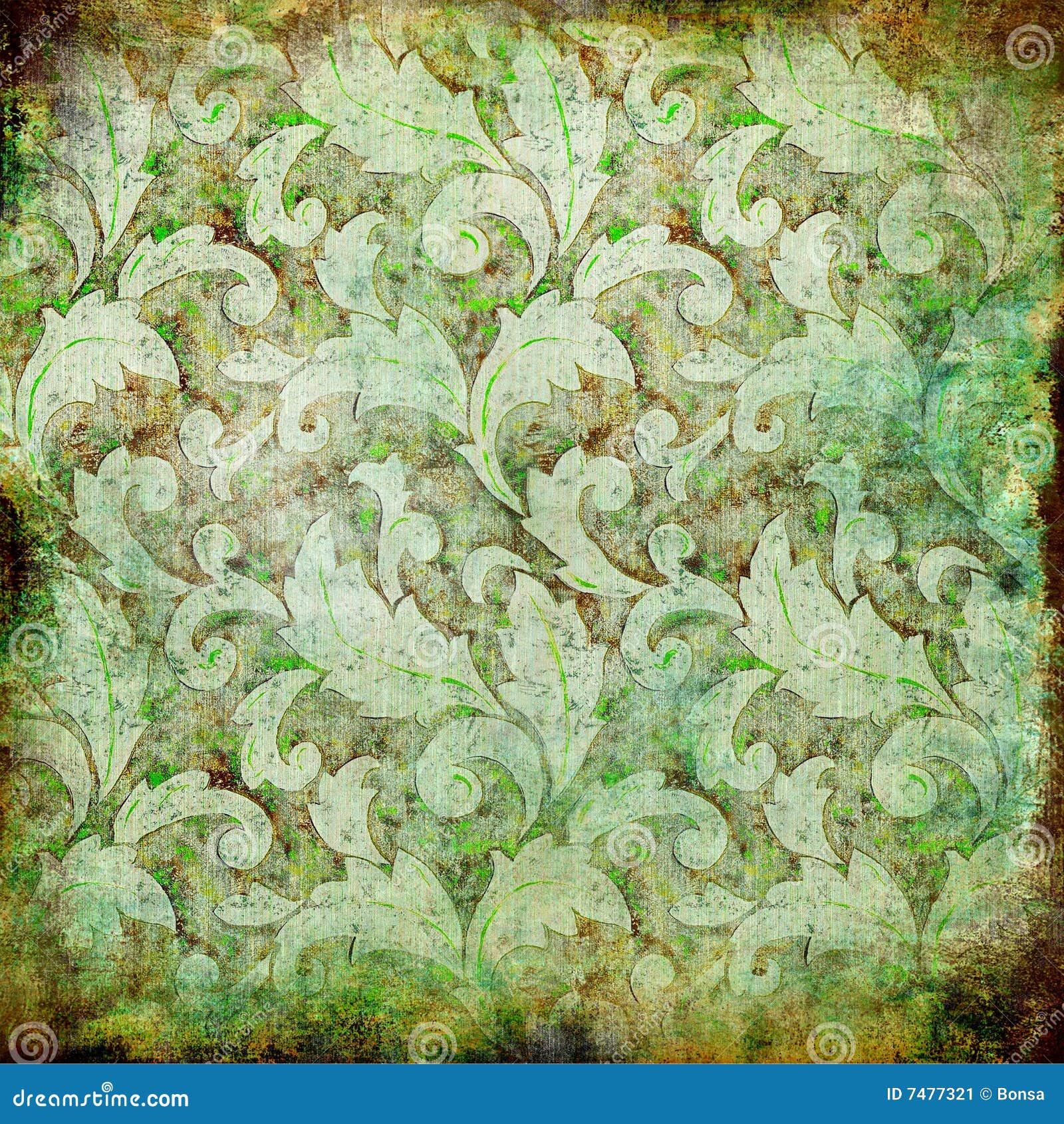 Vintage patterns stock illustration. Illustration of grubby - 7477321