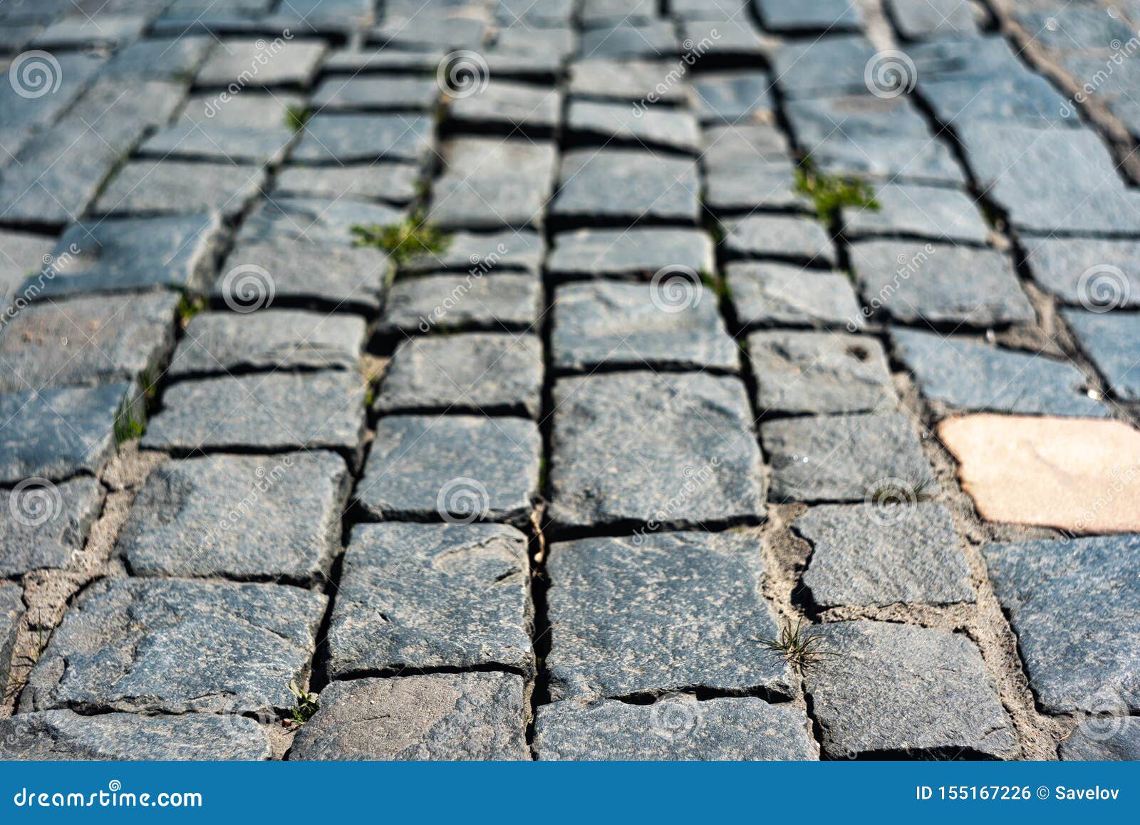 Vintage Pavement with Grass Stock Photo - Image of path, garden: 155167226