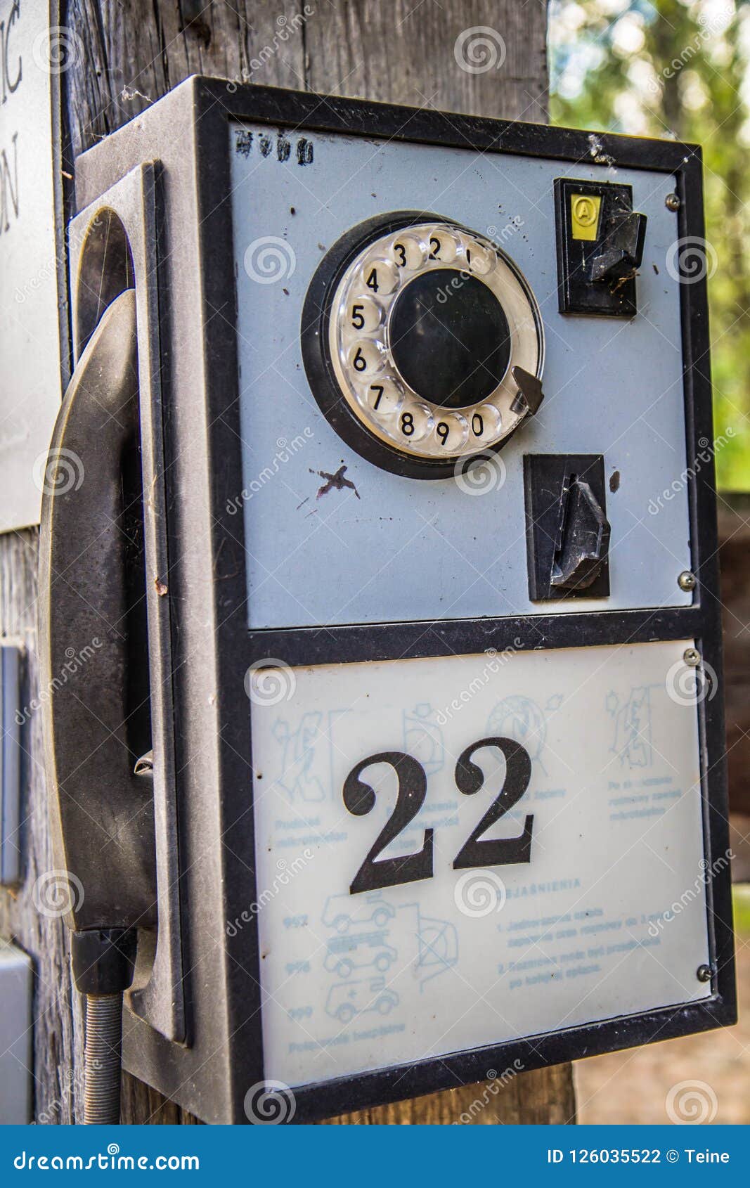 A vintage pay phone stock photo. Image of analog, landline - 126035522