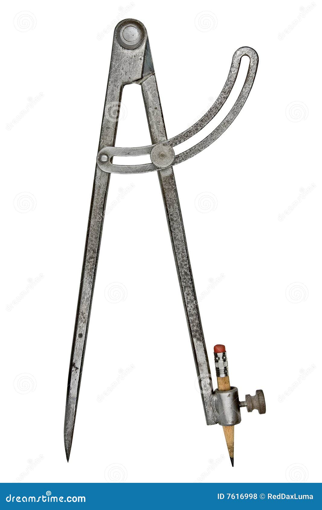 Vintage pencil compass stock photo. Image of drafting - 7616998