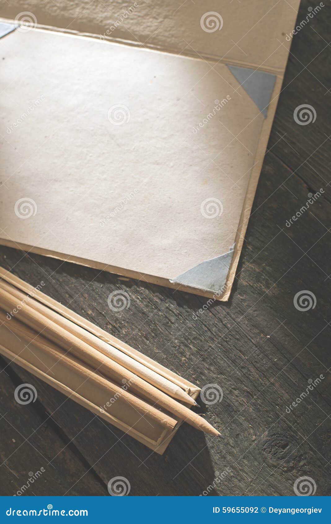 Vintage Pencil And Drawing Paper Royalty-Free Stock Photography ...