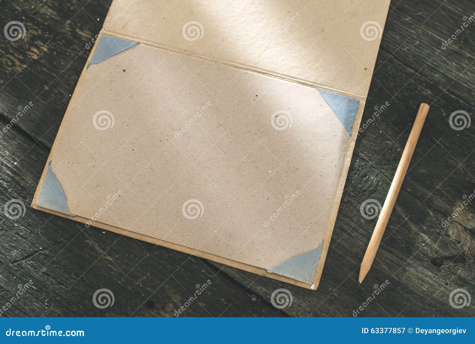 Vintage Pencil and Drawing Paper Stock Image - Image of sketch, notepad ...