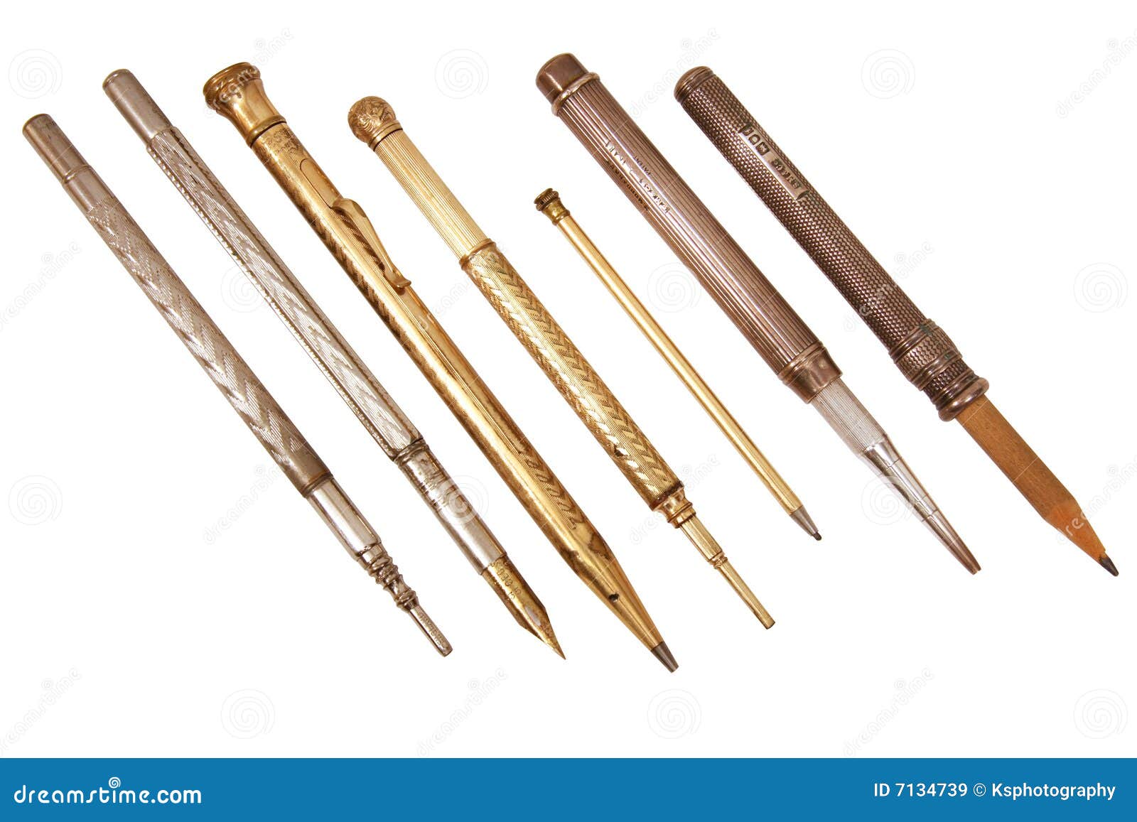 Vintage Pens & Pencils stock image. Image of sterling - 7134739