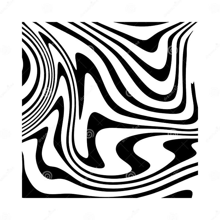 Wave Curve Pattern on Wall.Optical Illusion Striped Wrapped Background ...