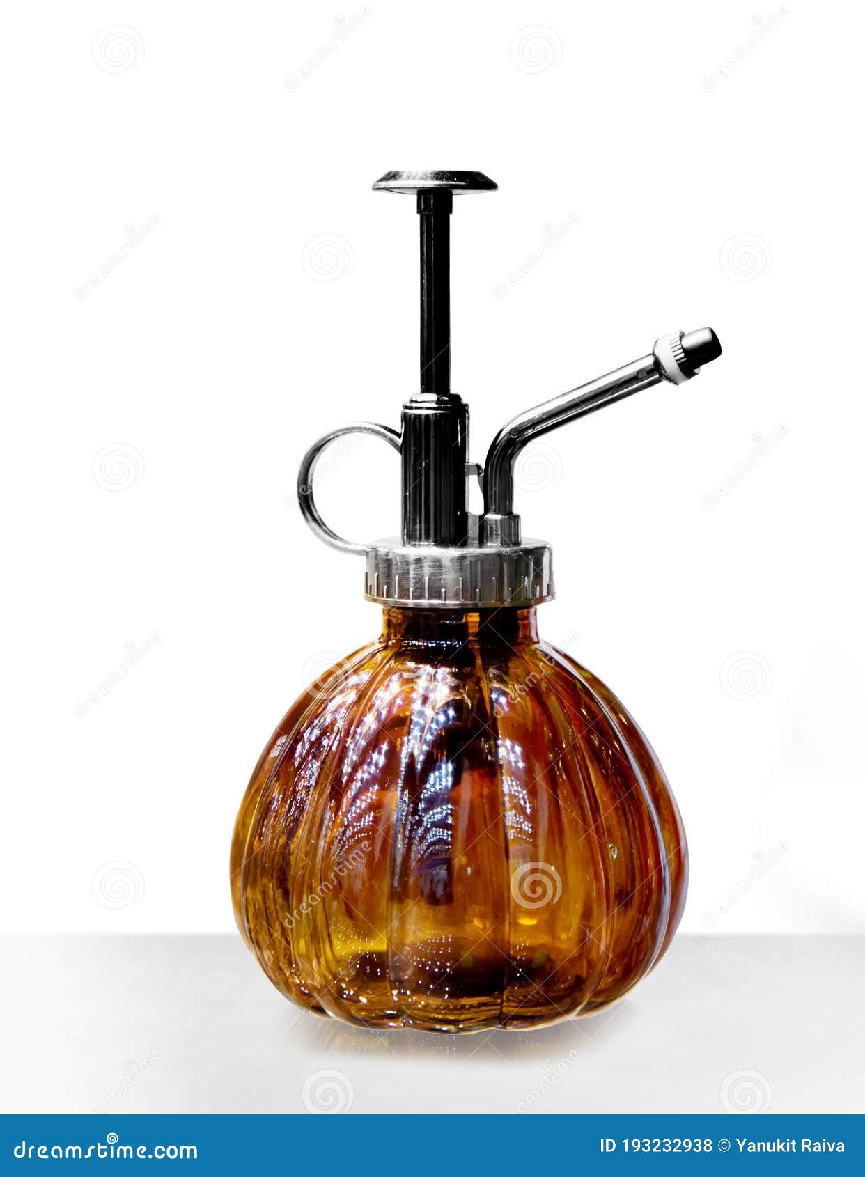 Vintage Perfume Pray Bottle with Atomizer Isolated Stock Photo - Image ...