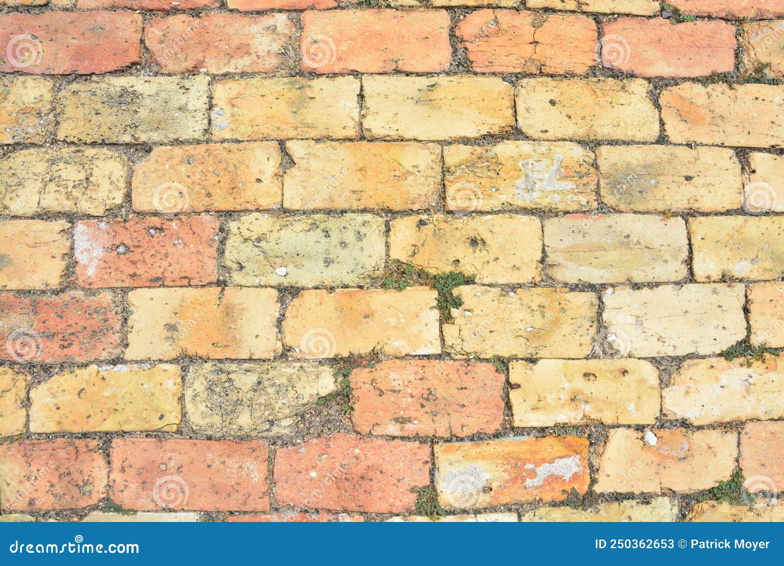 Vintage Permanent Brick Path Walkway Stock Image - Image of board ...