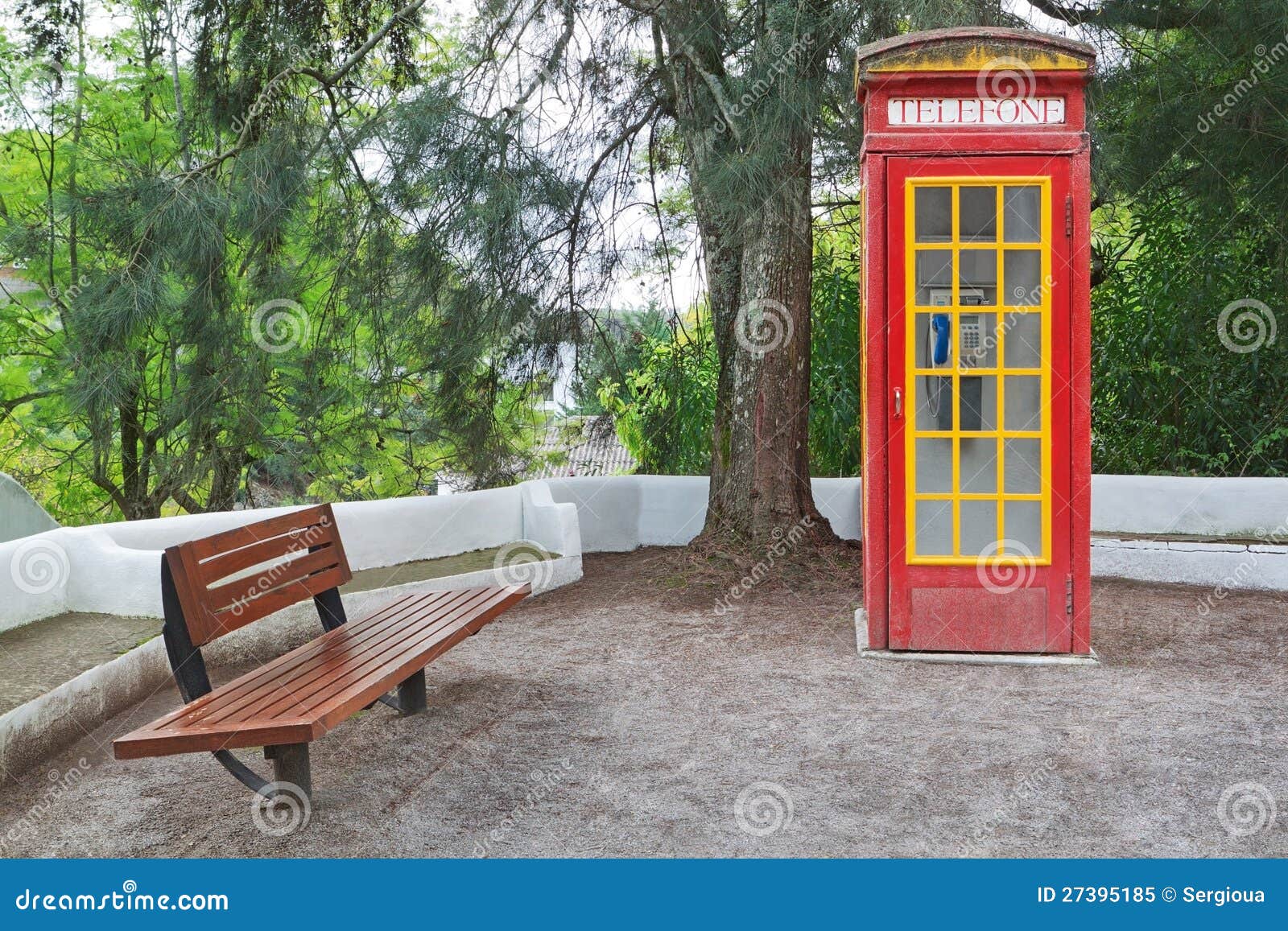 The Vintage Phone Booth Cabin. Stock Image - Image of isolated ...