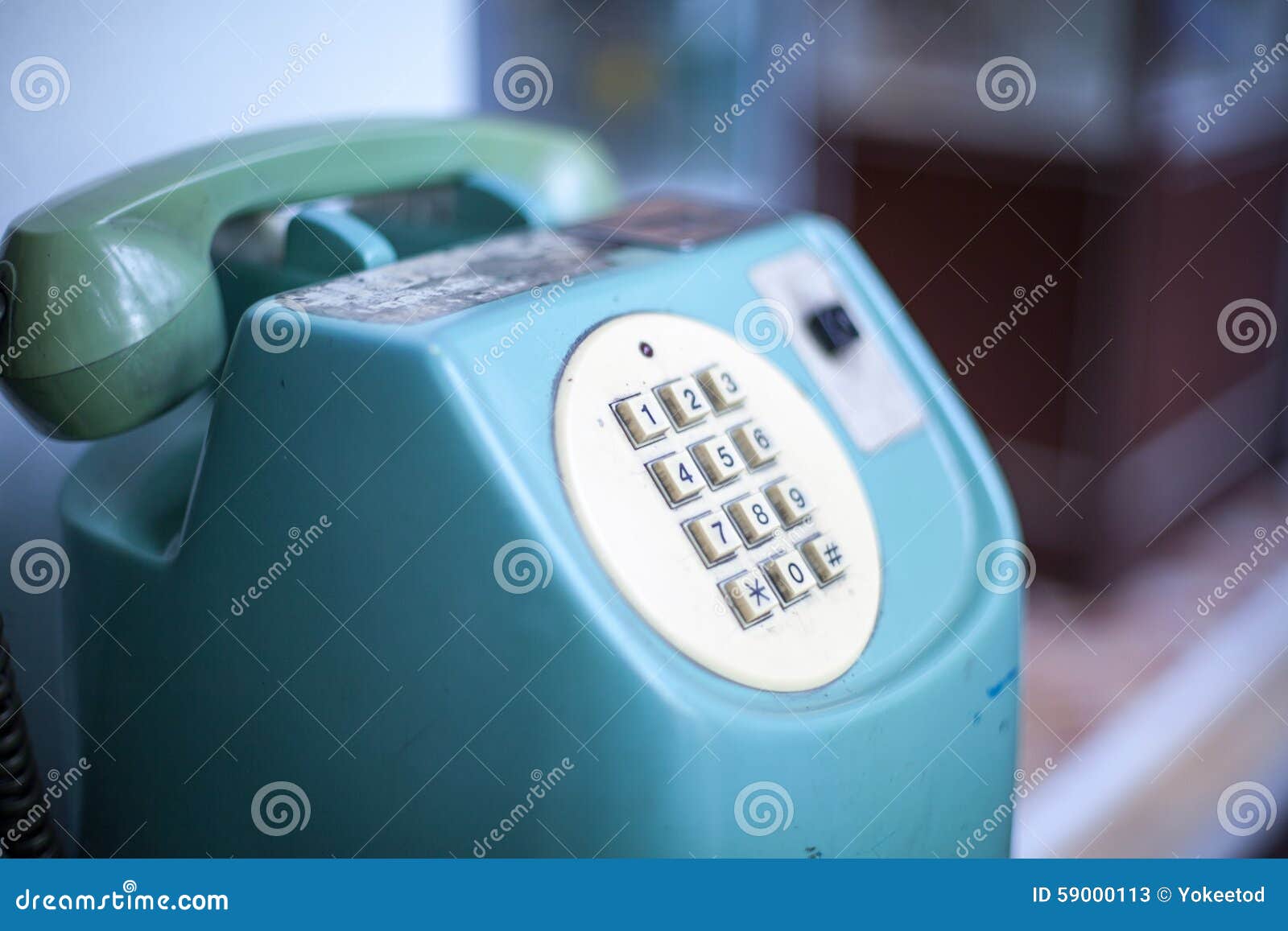 Vintage phone stock image. Image of cable, handset, call - 59000113