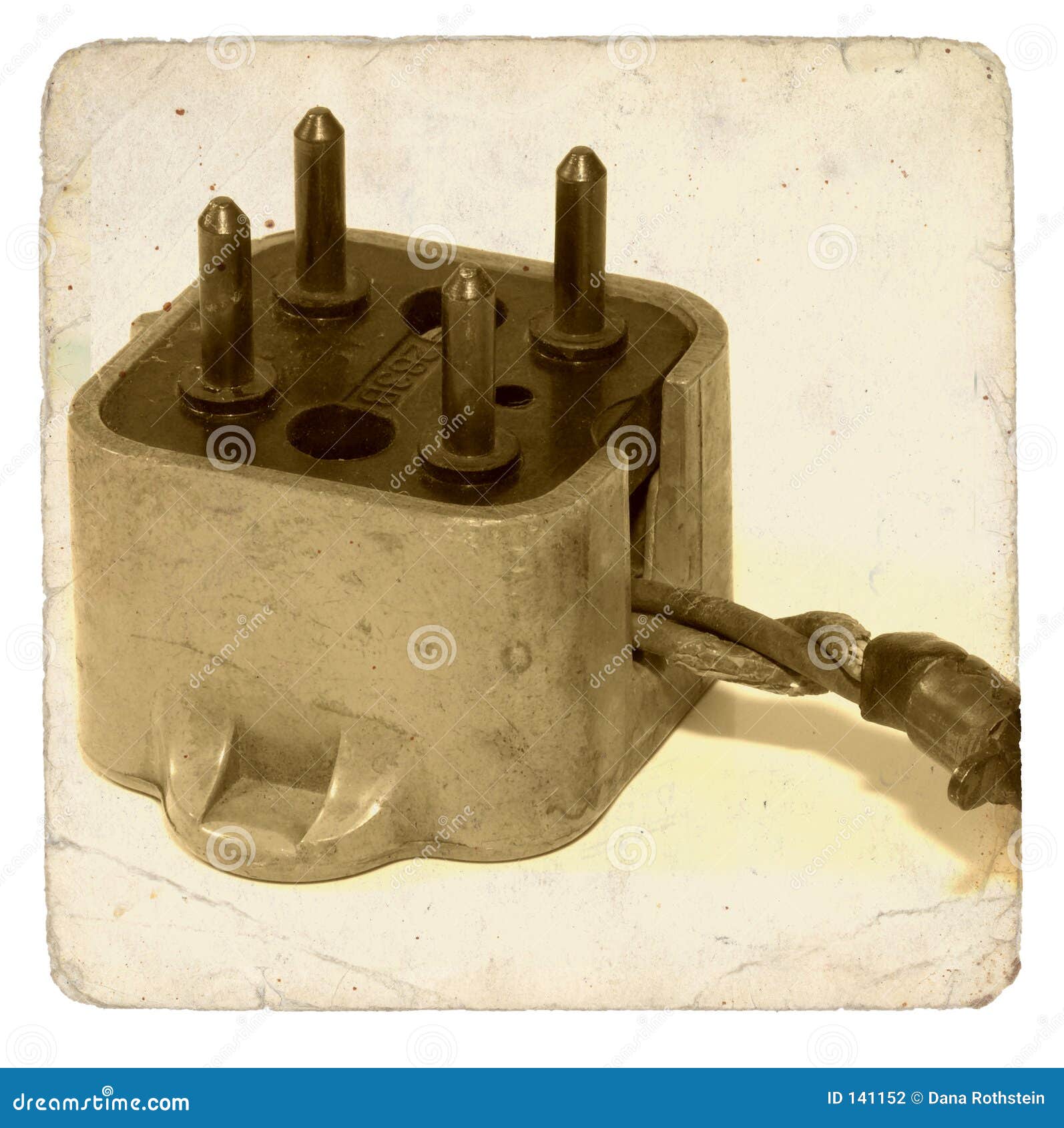 Vintage Phone Plug stock photo. Image of prong, communication - 141152