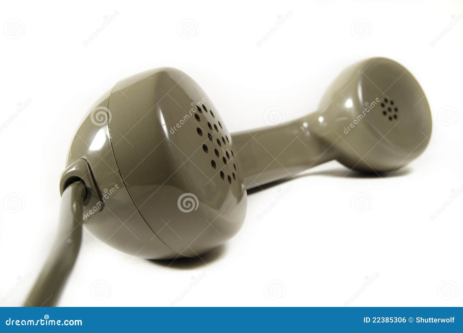 Vintage phone receiver stock photo. Image of talk, call - 22385306