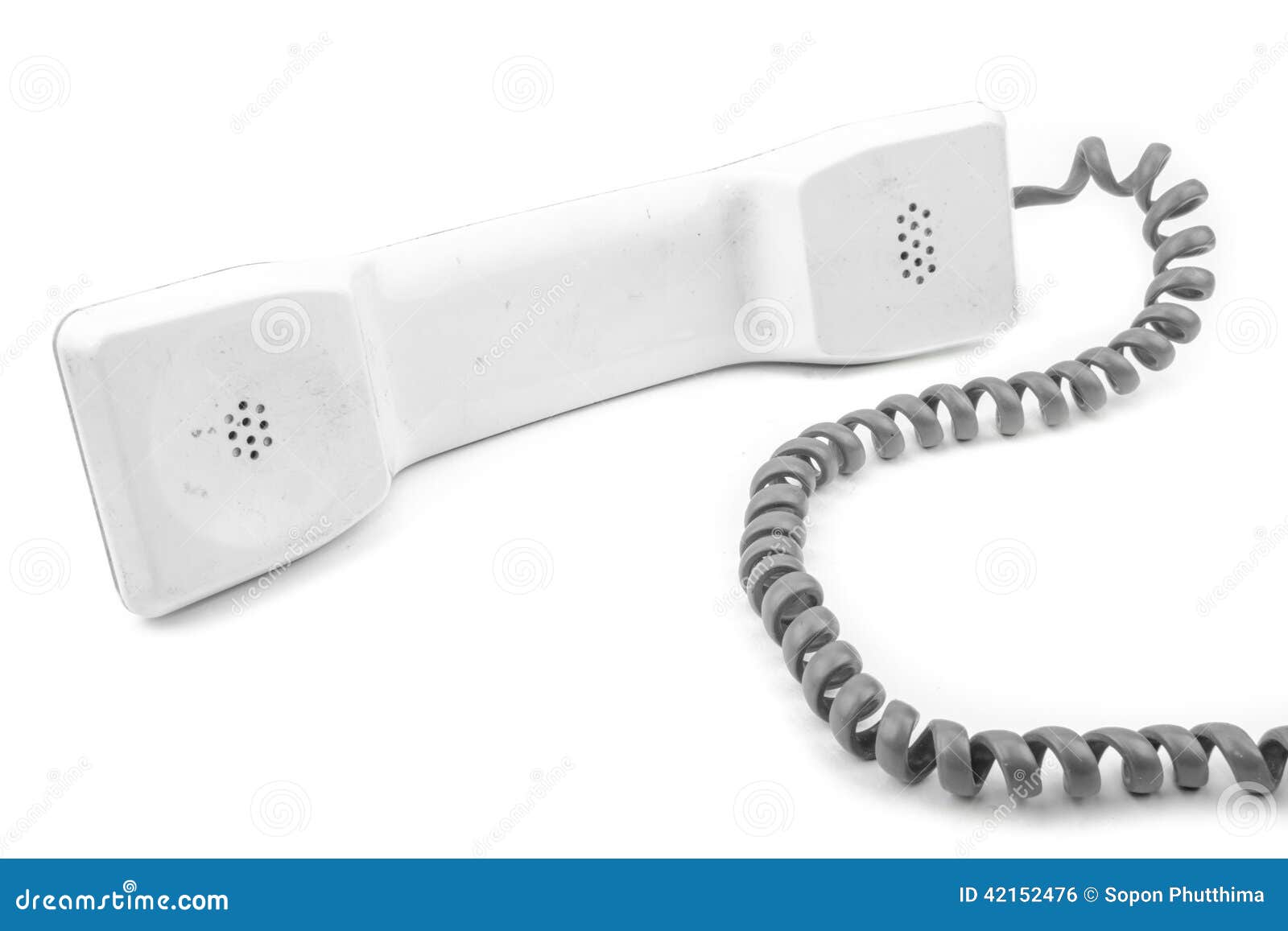 Vintage phone receiver stock photo. Image of equipment - 42152476