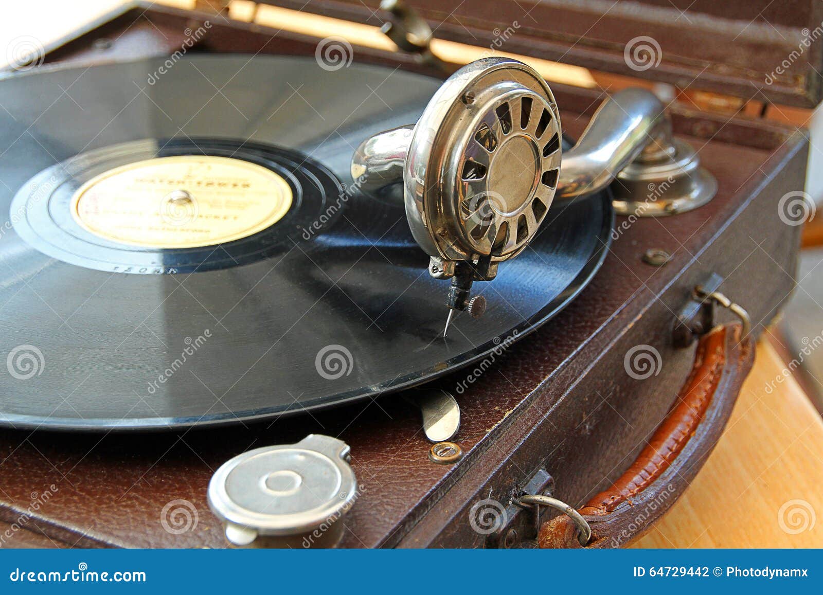 Vintage Phonograph Record Player Stock Photo - Image of portable ... Vintage Phonograph Record Player Stock Photo - Image of portable ...