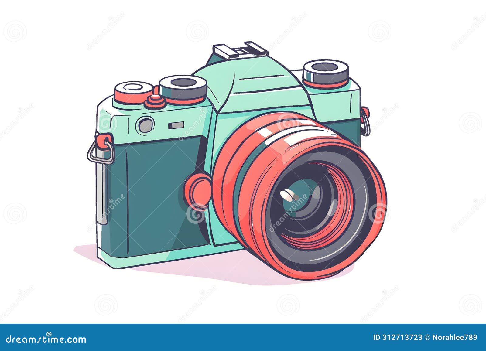 Vintage Photo Camera Logo Vector Art AI Generated Stock Illustration ...